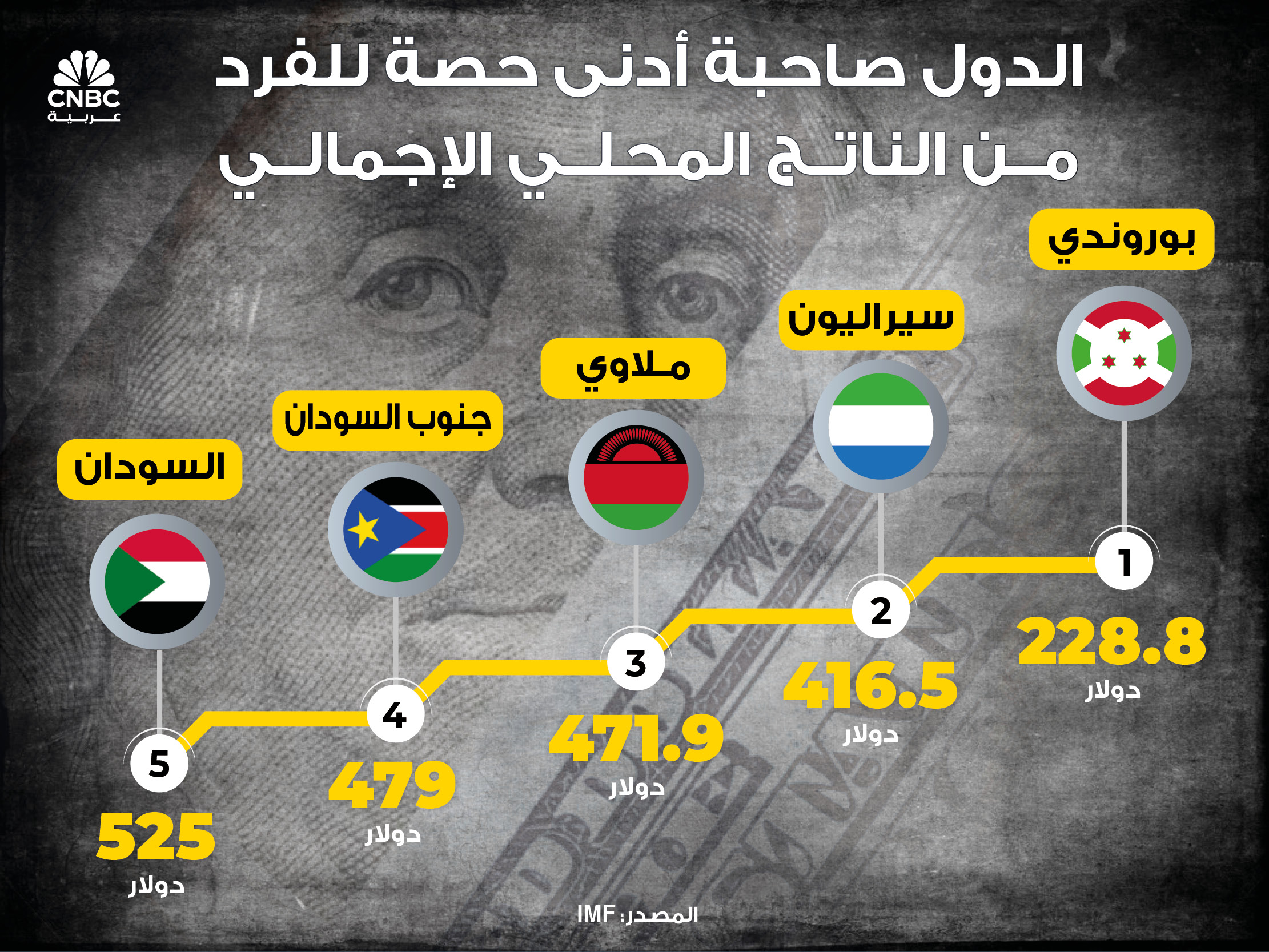 قناة Cnbc عربية ما هي الدول التي يعاني فيها الفرد من أدنى نصيب من